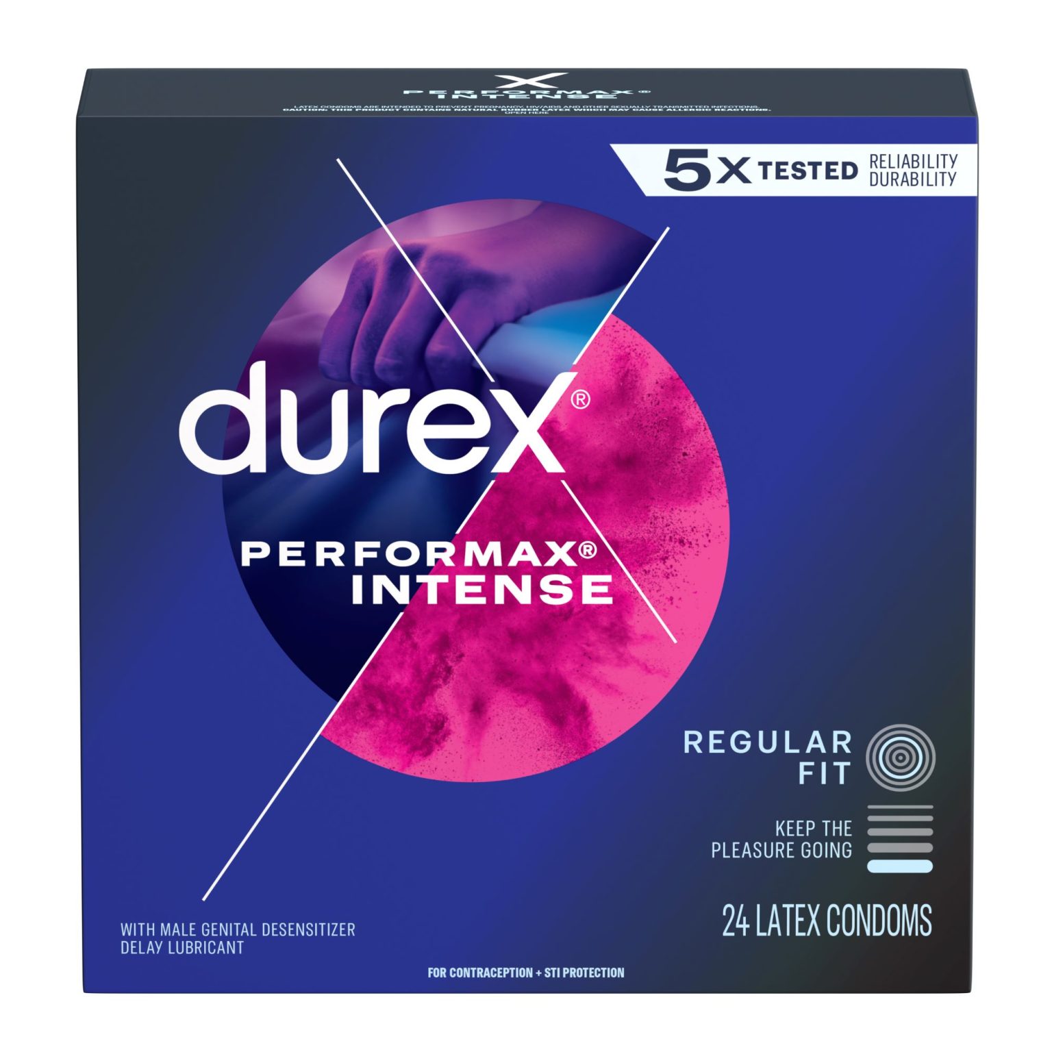 Durex Performax Intense 24 Count Condoms - Paradise Marketing