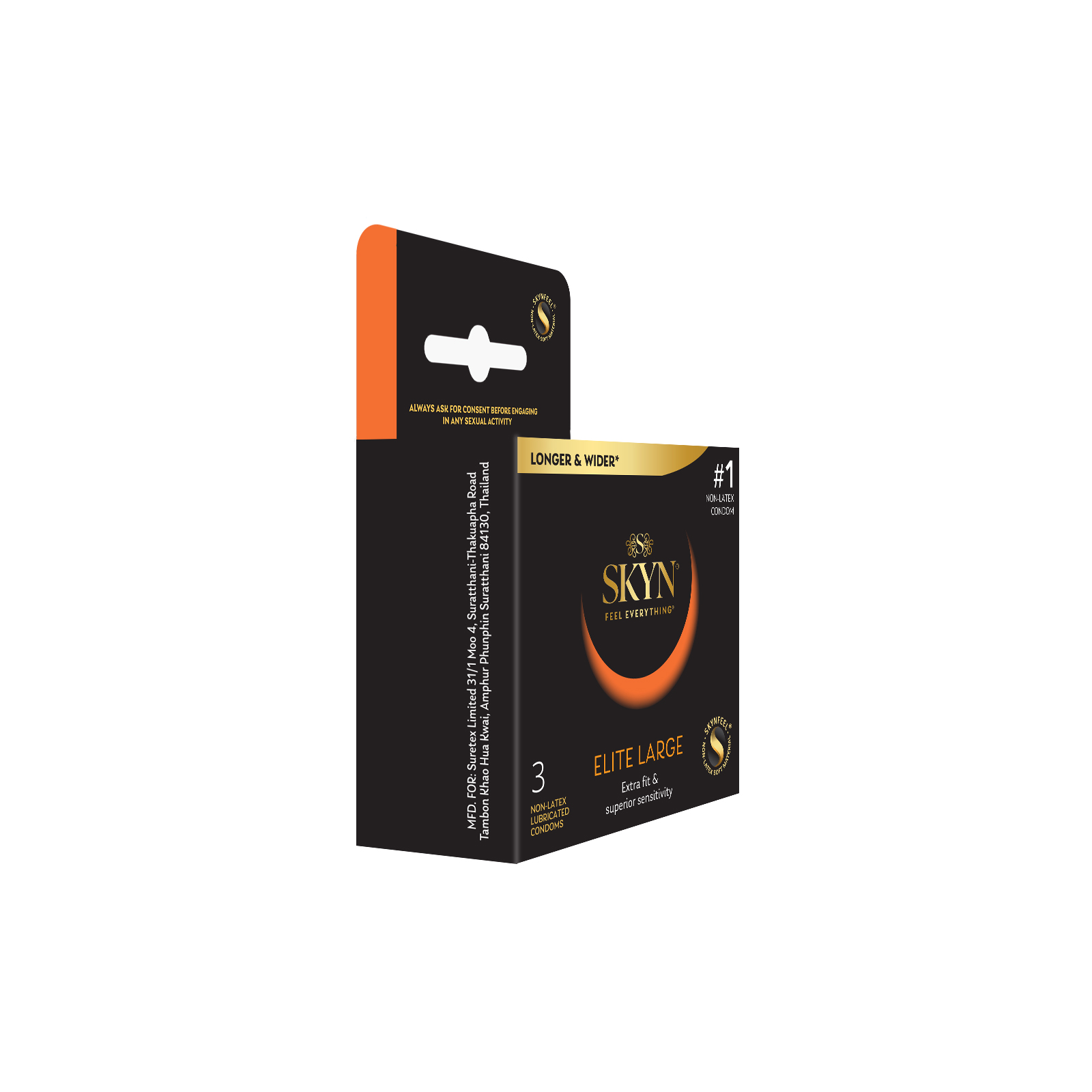 SKYN Elite Large 3 Count Condoms - Paradise Marketing