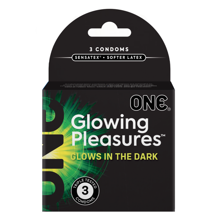 ONE Glowing Pleasure 3 Count Condoms - Paradise Marketing