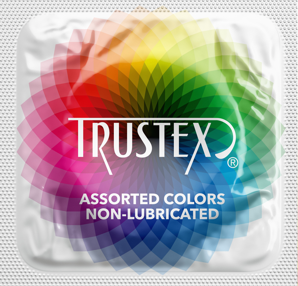 Trustex Bulk Assorted Colors Non-Lubricated 1000 Count Condoms ...