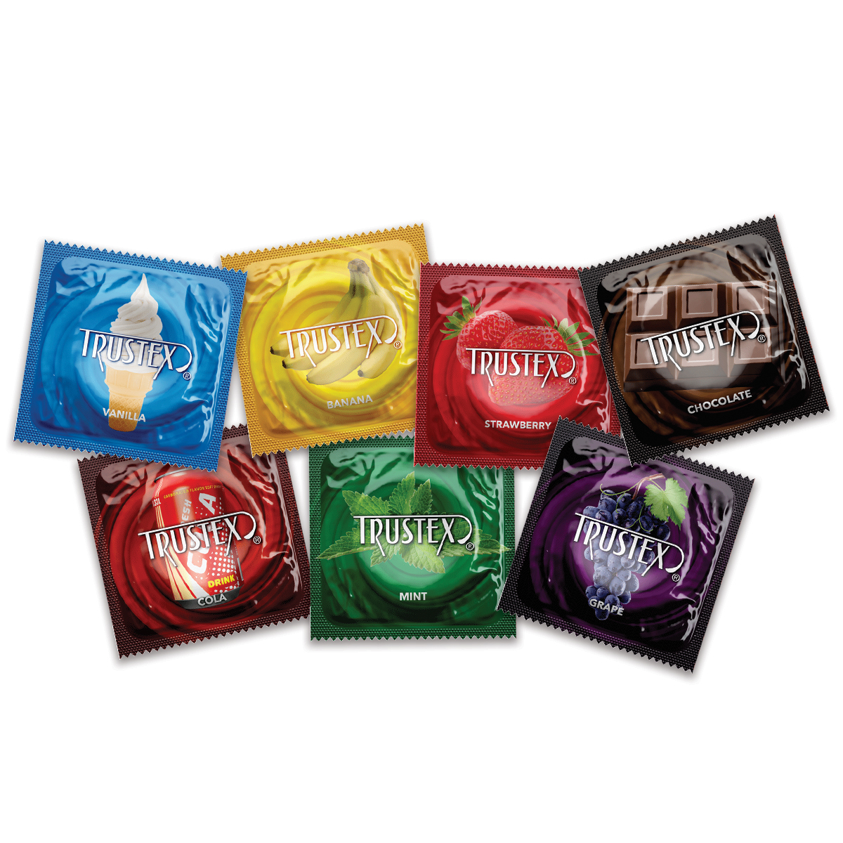 Trustex Bulk Assorted Flavors 1000 Count Condoms - Paradise Marketing