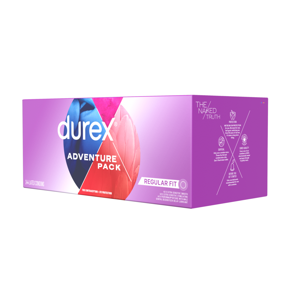 Durex Adventure Pack 144 Count Condoms - Paradise Marketing