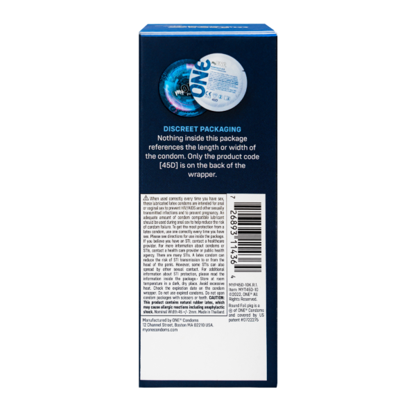 ONE MyONE Super Snug 45D 10 Count Condoms - Paradise Marketing
