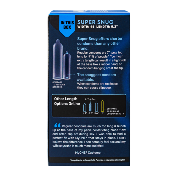 ONE MyONE Super Snug 45D 10 Count Condoms - Paradise Marketing